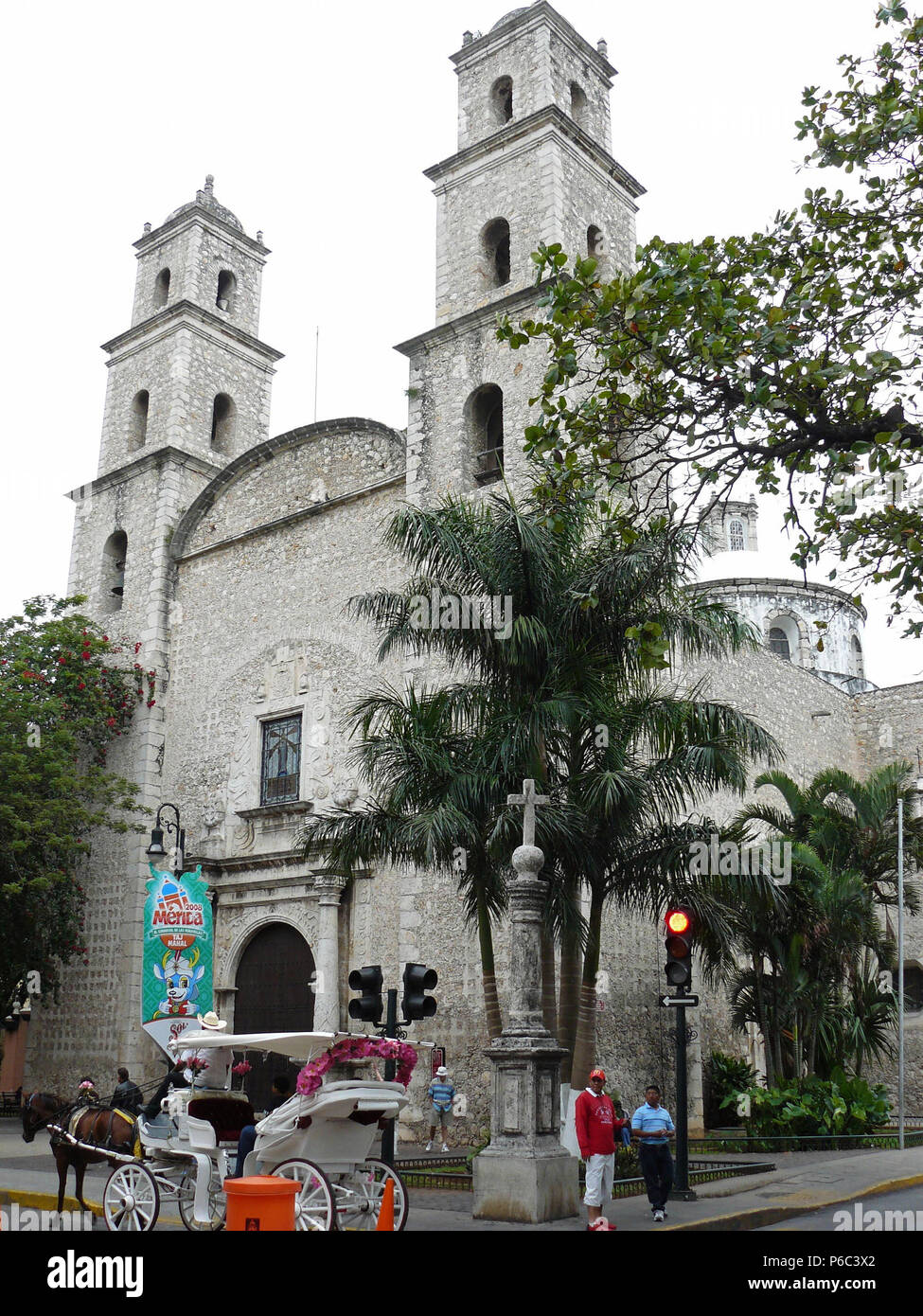 Yucatan mexico church tower hi-res stock photography and images - Alamy