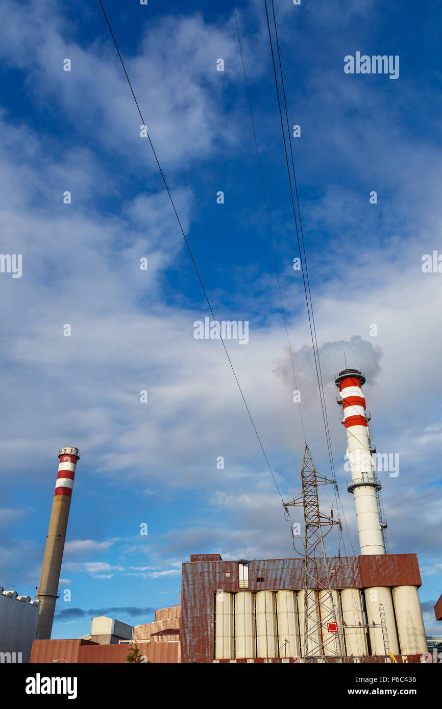 Chimney smoke releasing industry hi-res stock photography and images ...
