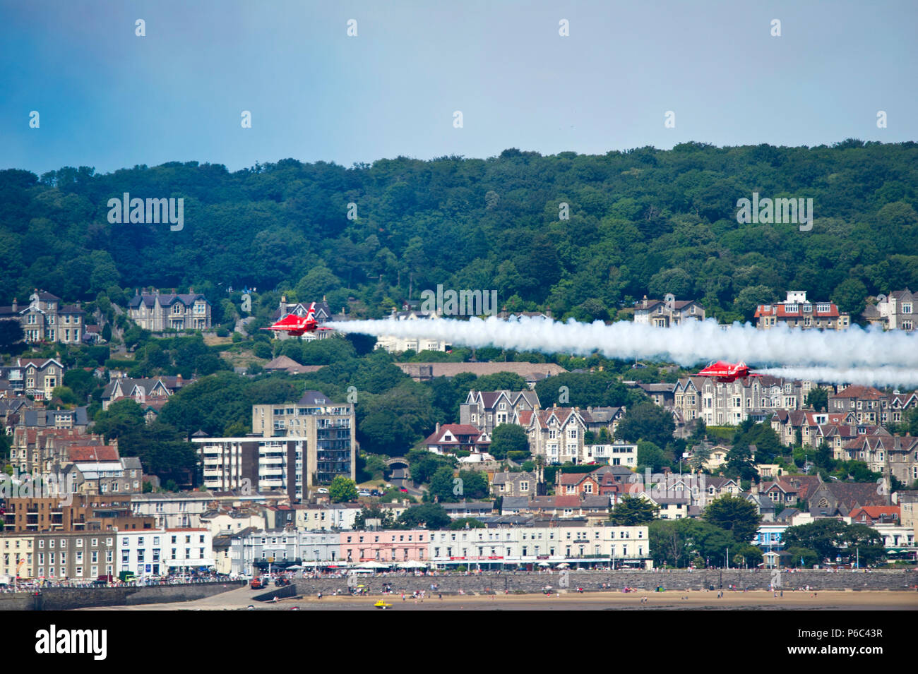 The Red Arrows in RAF 100th Anniversary livery, Weston Air Festival ...