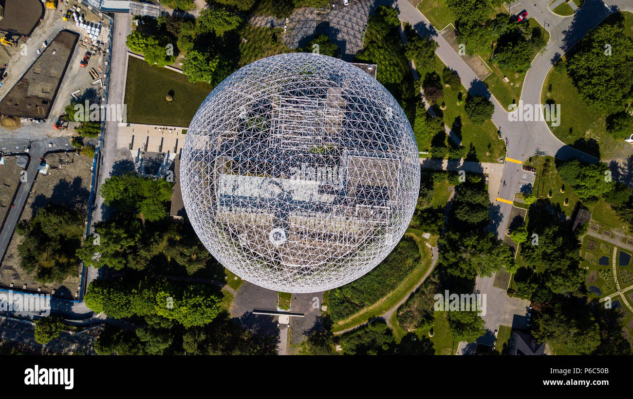 Montreal biosphere aerial hi-res stock photography and images - Alamy