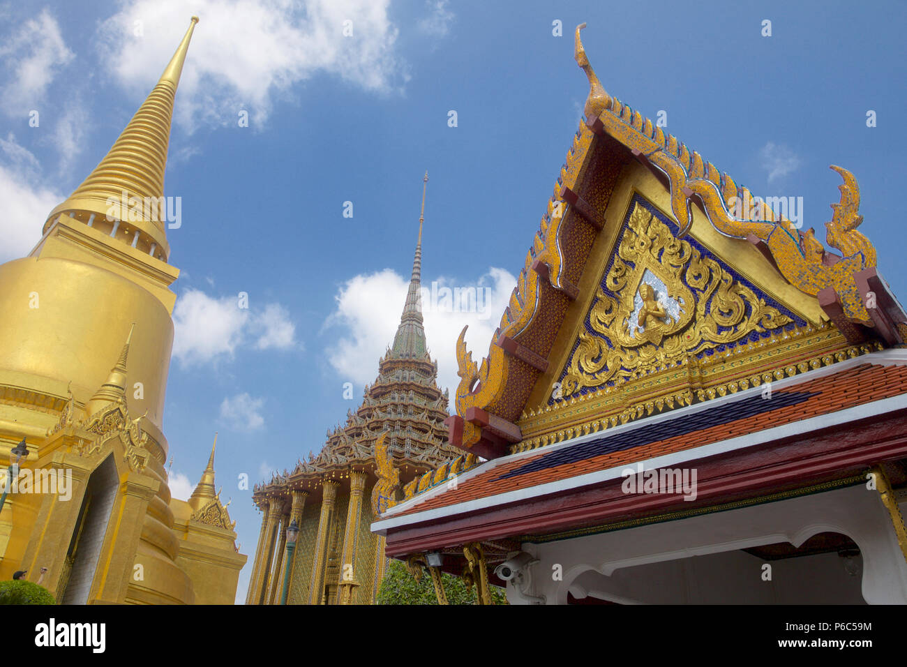 Beautiful roofs at the Grand Palace, Bangkok , Thailand Stock Photo - Alamy