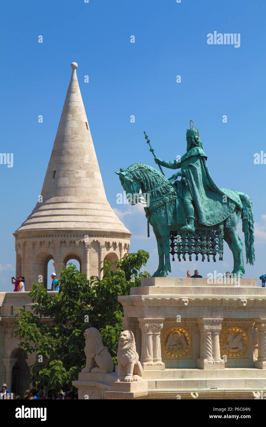 Statue stephen hungary fishermens hi-res stock photography and images ...