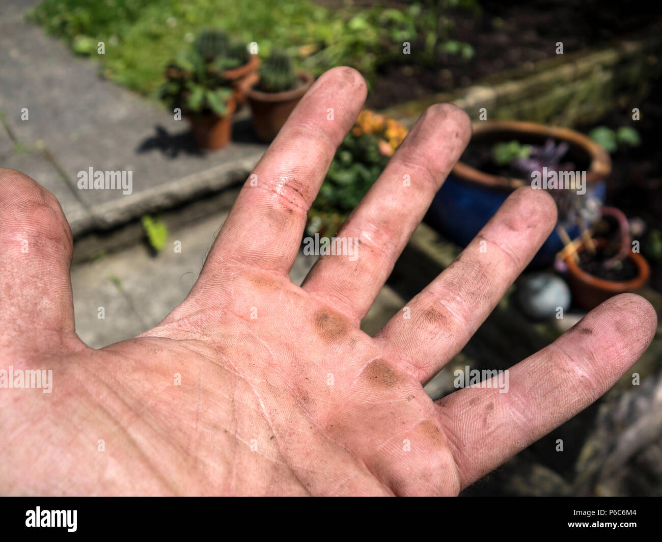 Stained hands hi-res stock photography and images - Alamy