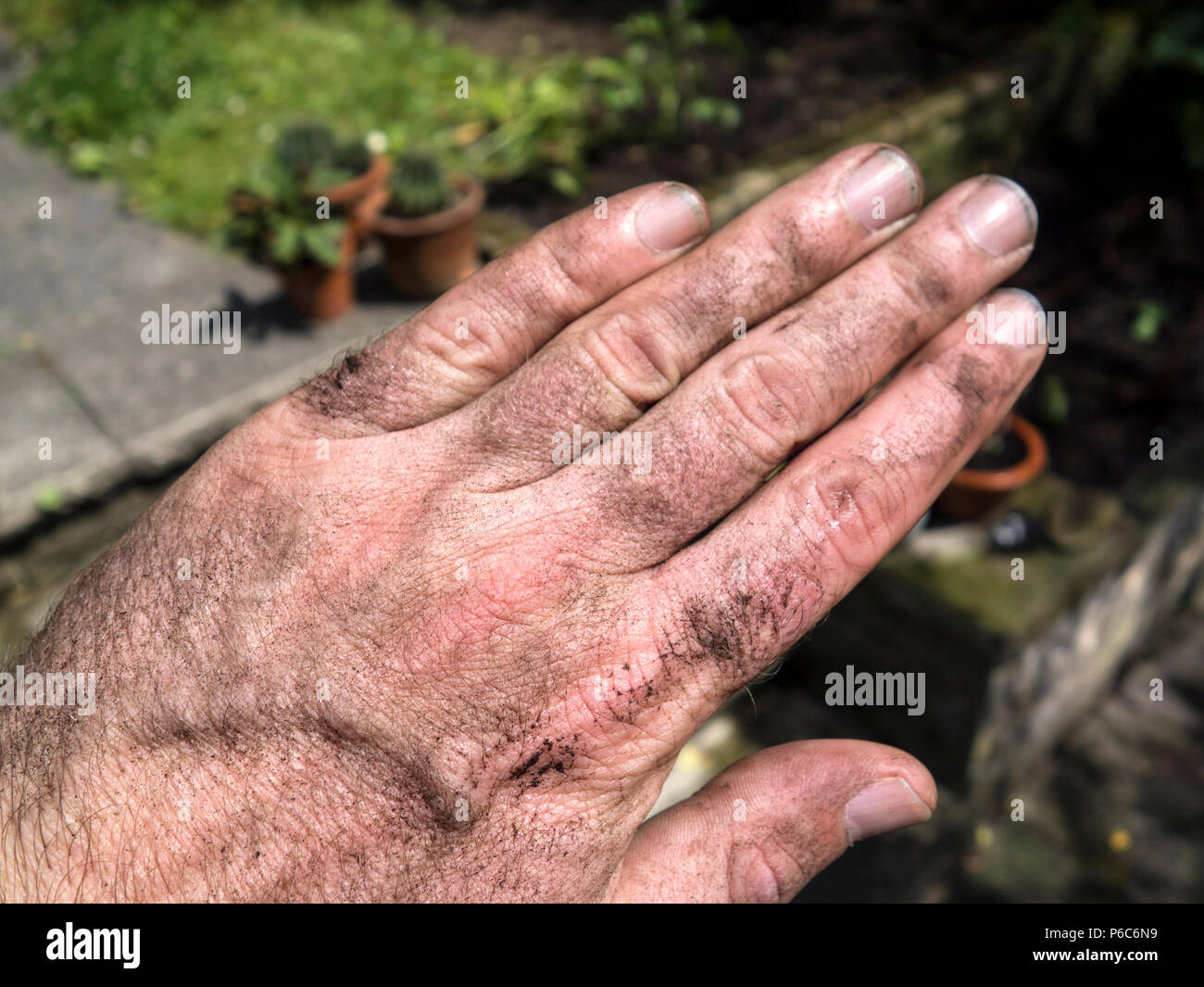 Stained hands hi-res stock photography and images - Alamy