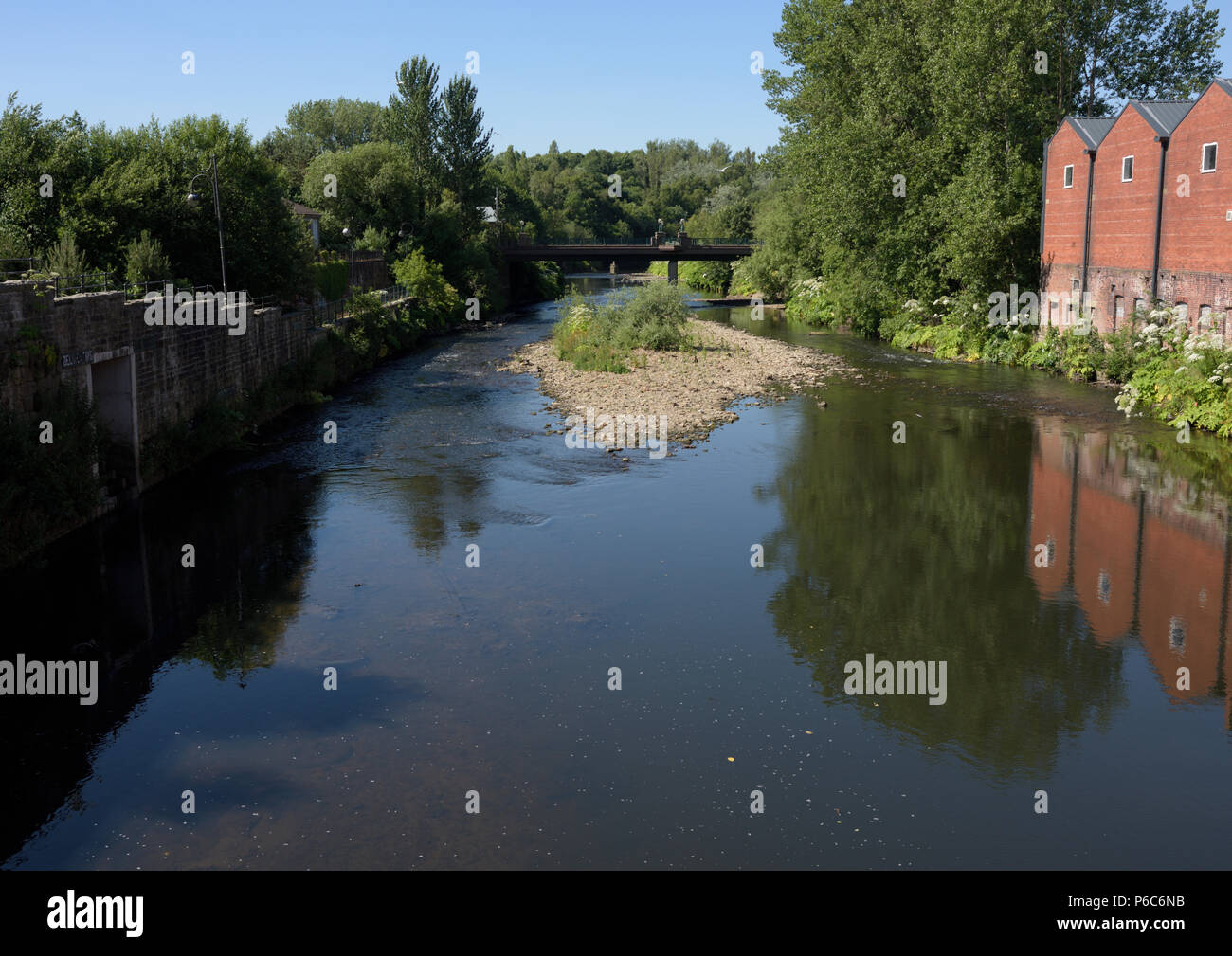 Gravel shoal in river irwell hi-res stock photography and images - Alamy