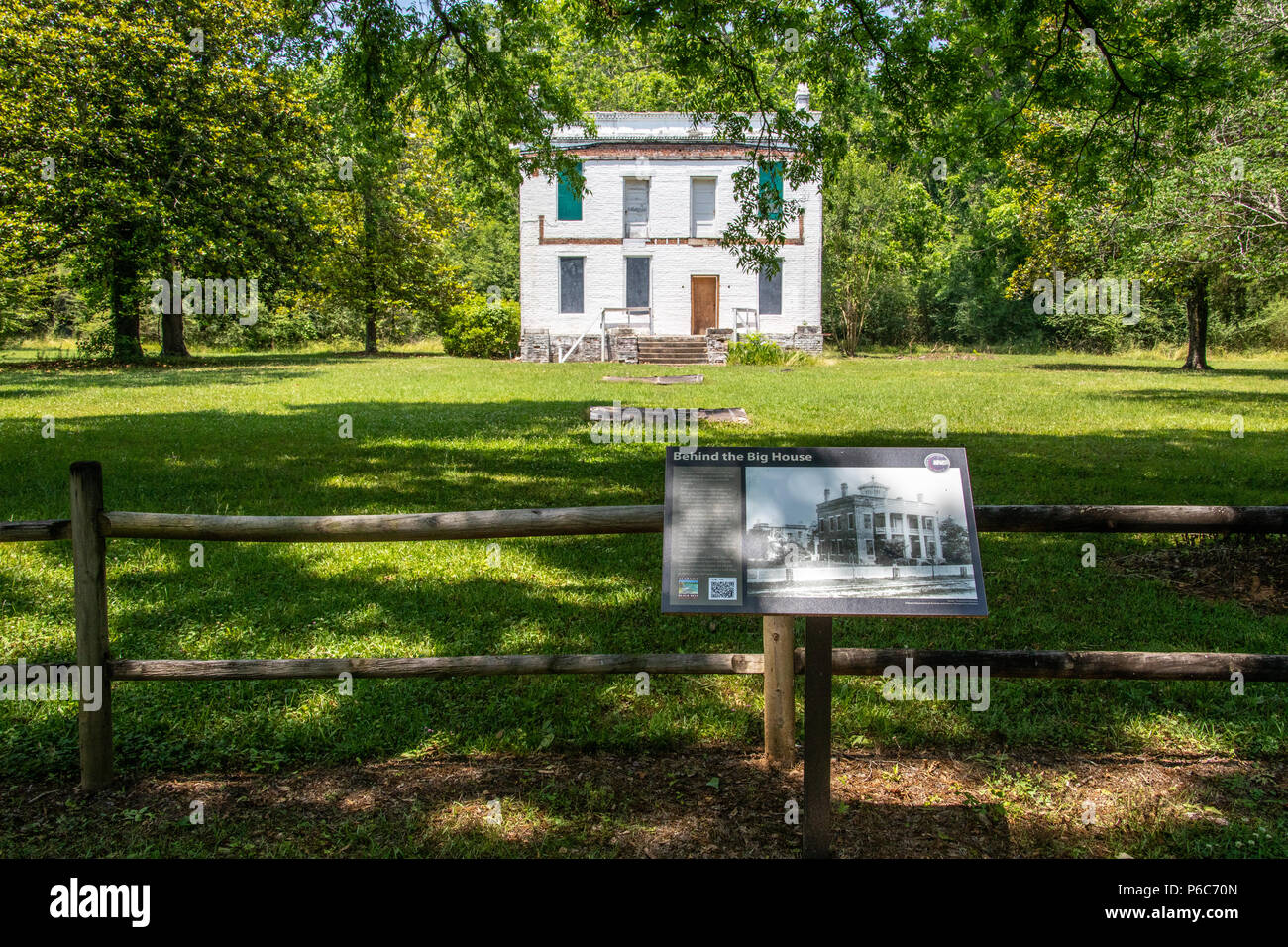 Steven Barker's two story brick slave house, Old Cahawba Archaeological ...