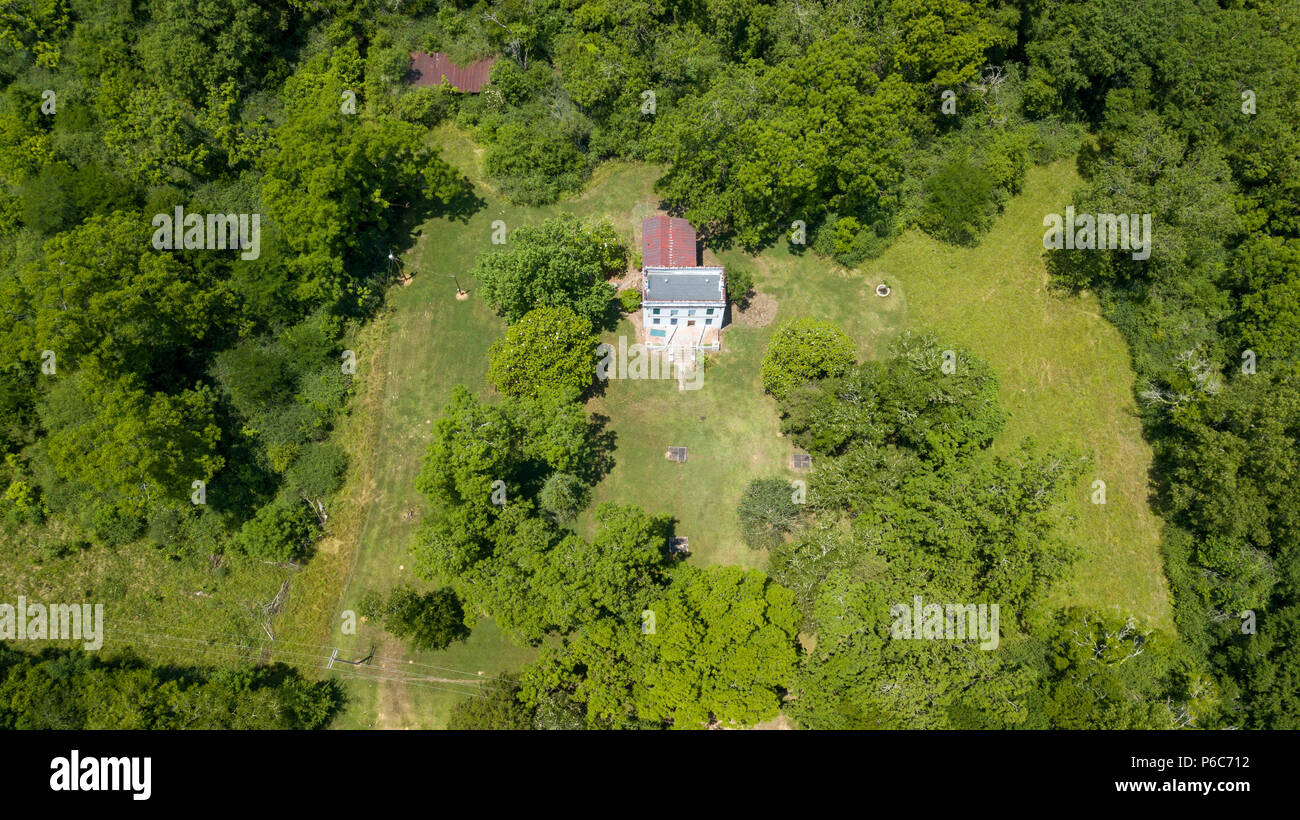 Steven Barker's two story brick slave house, Old Cahawba Archaeological ...