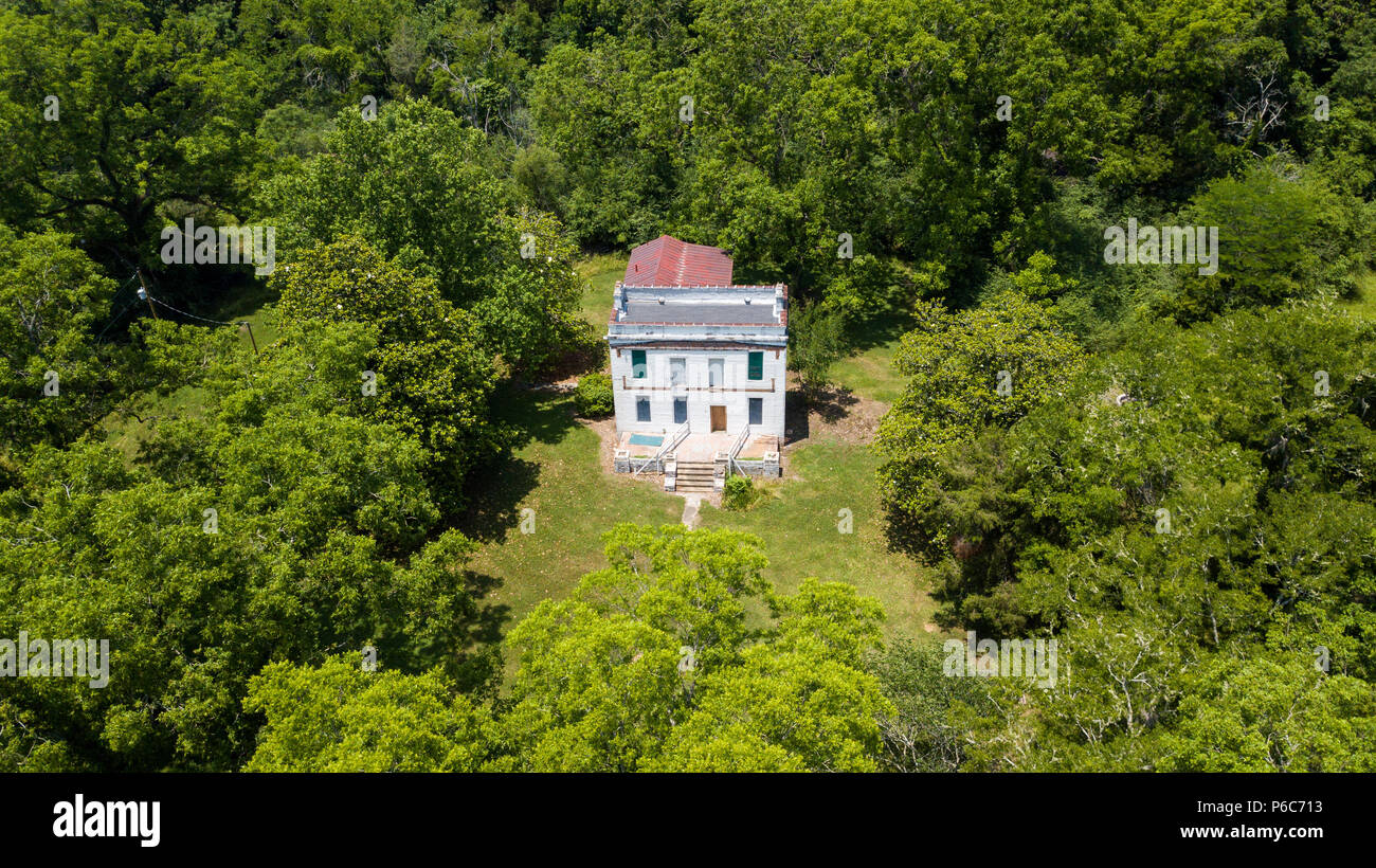 Steven Barker's two story brick slave house, Old Cahawba Archaeological ...