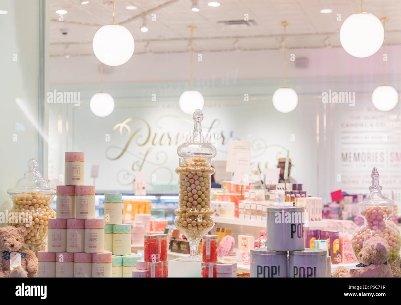 Philadelphia, Pennsylvania, May 21, 2018:Candy store in Prussia Mall ...