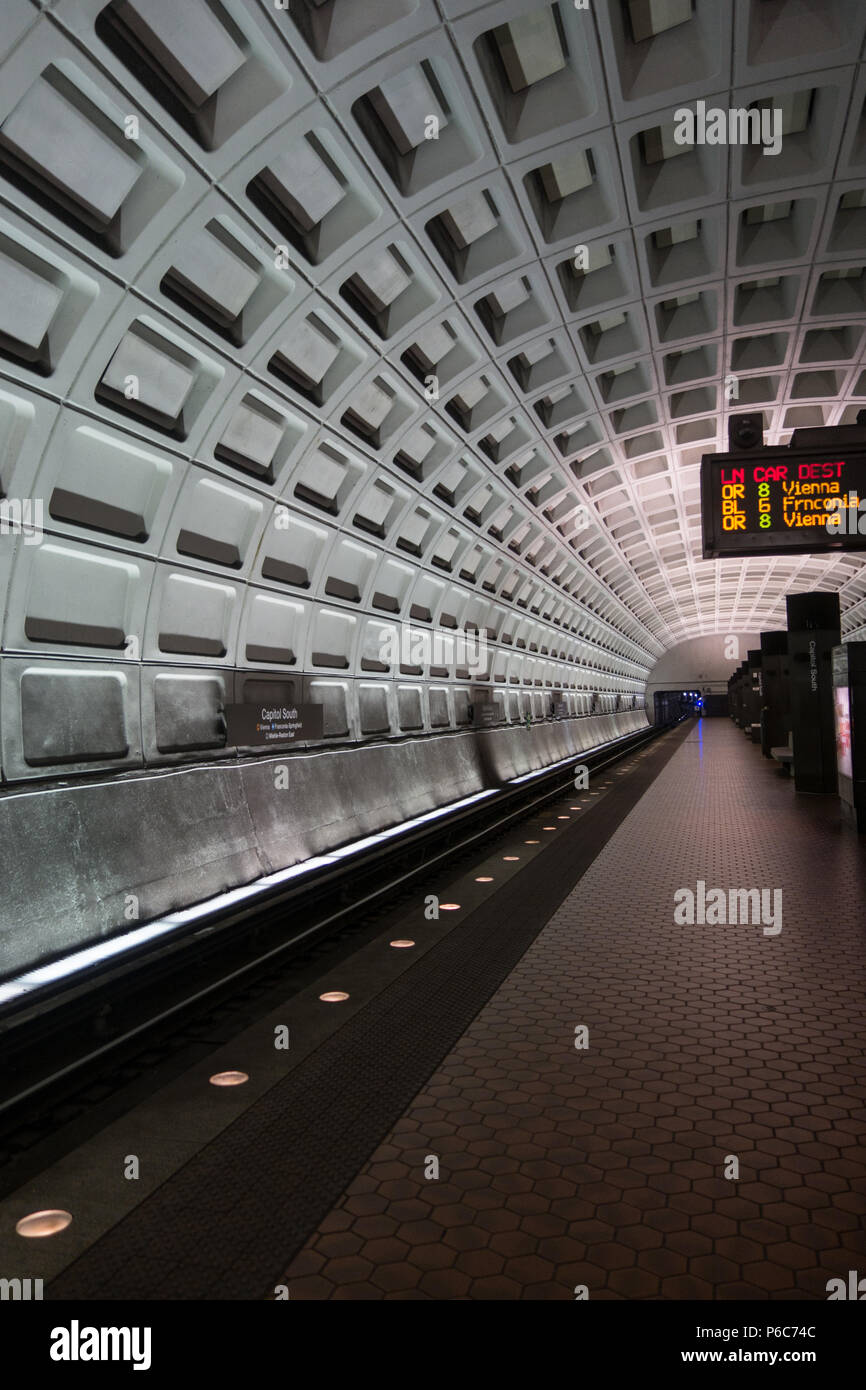 Washington Dc Metro Station Ceiling High Resolution Stock Photography ...