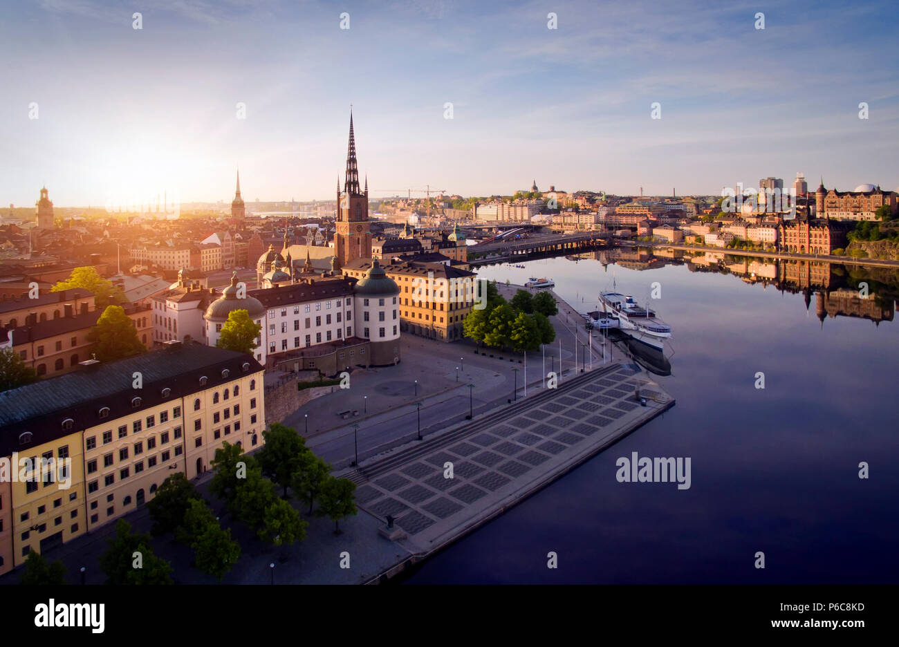 Aerial view of Stockholm City Stock Photo - Alamy