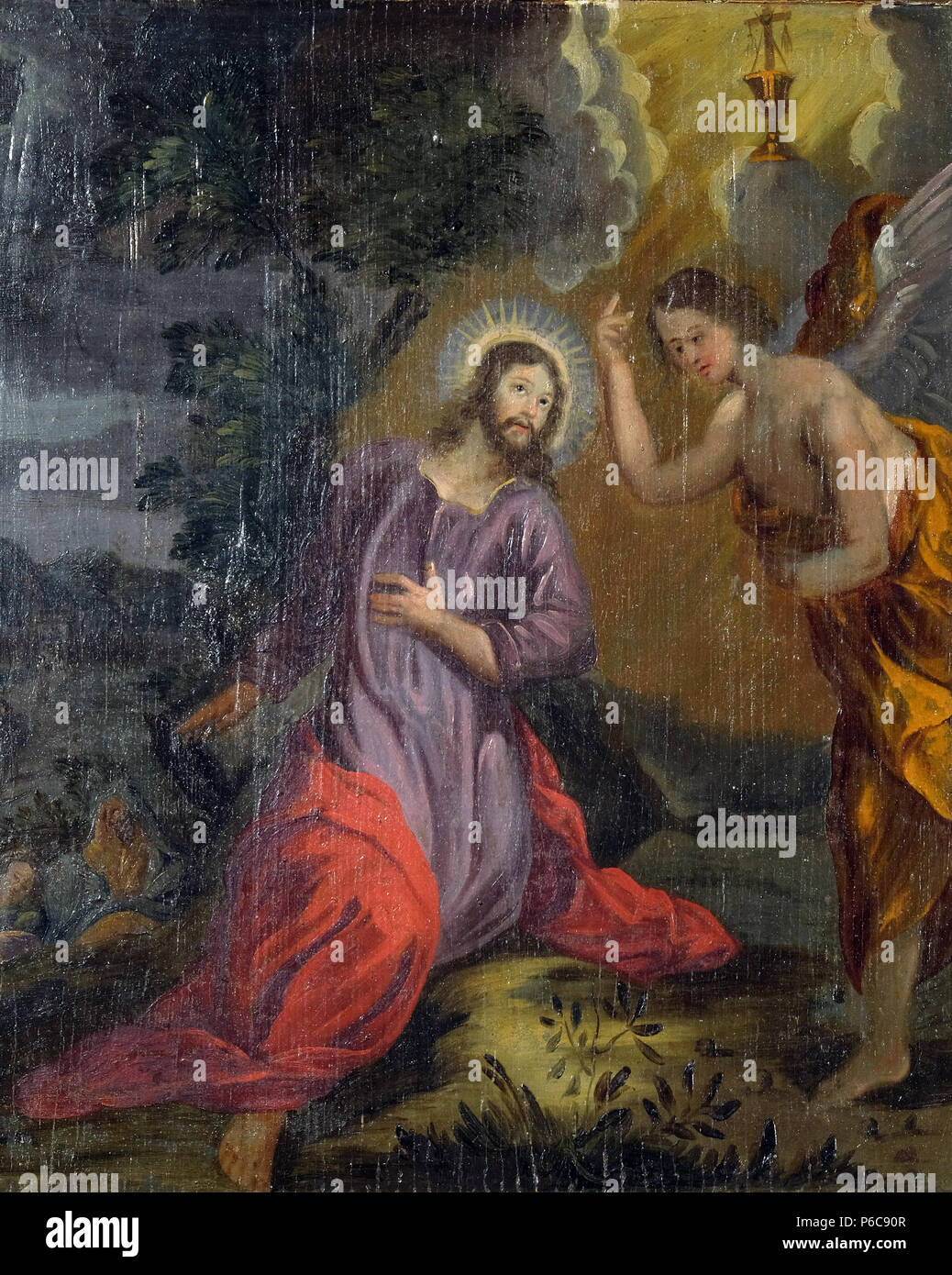 Agony in the Garden, Jesus in the Garden of Gethsemane, altarpiece in ...