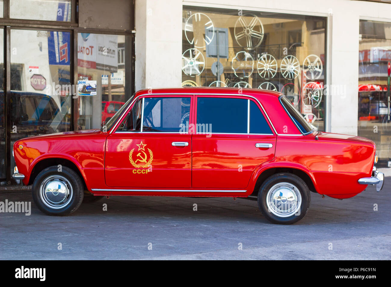 With Soviet Era Zhiguli Car High Resolution Stock Photography and ...