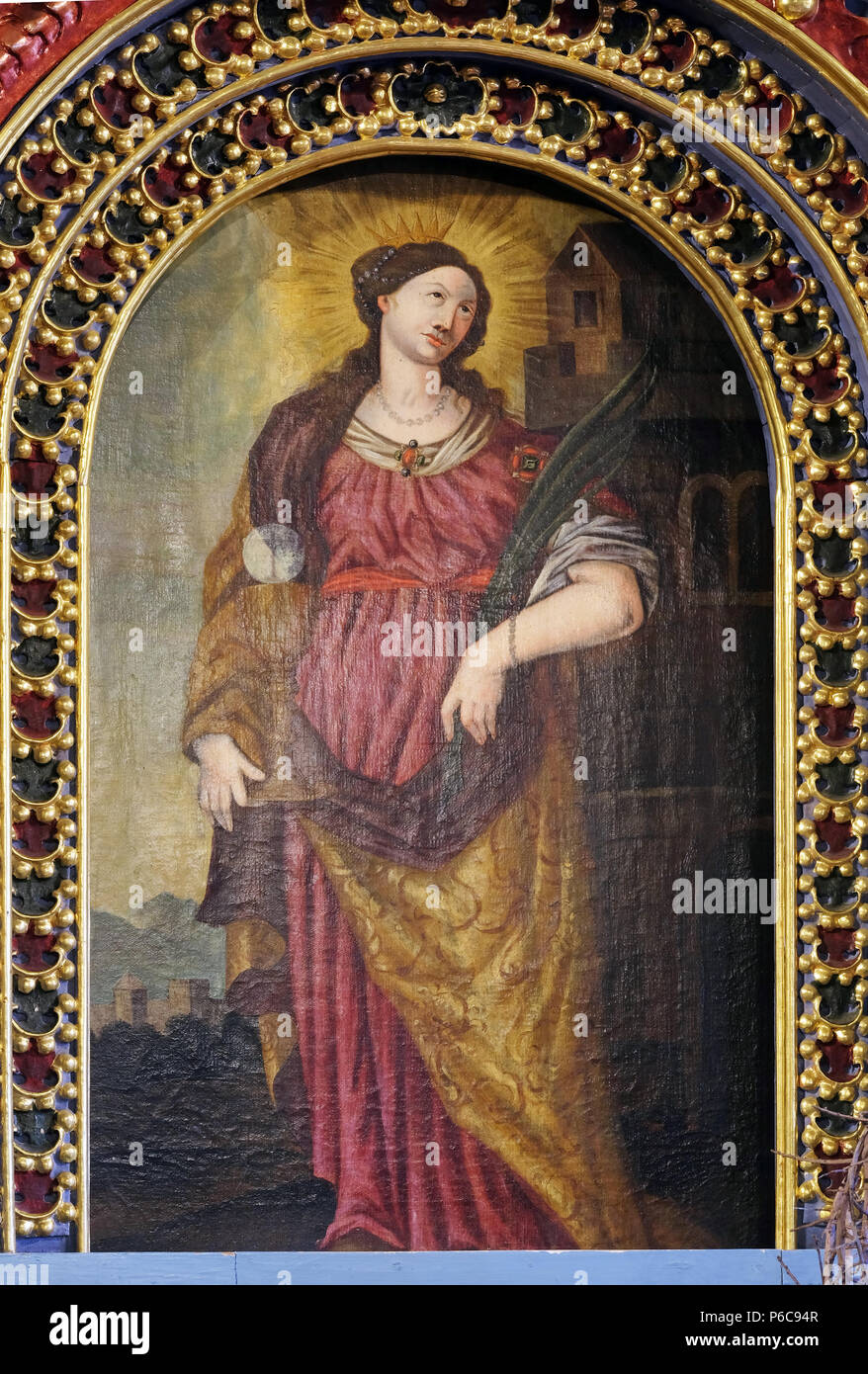 St. Barbara, a virgin and a martyr, a protector of miners and a good ...