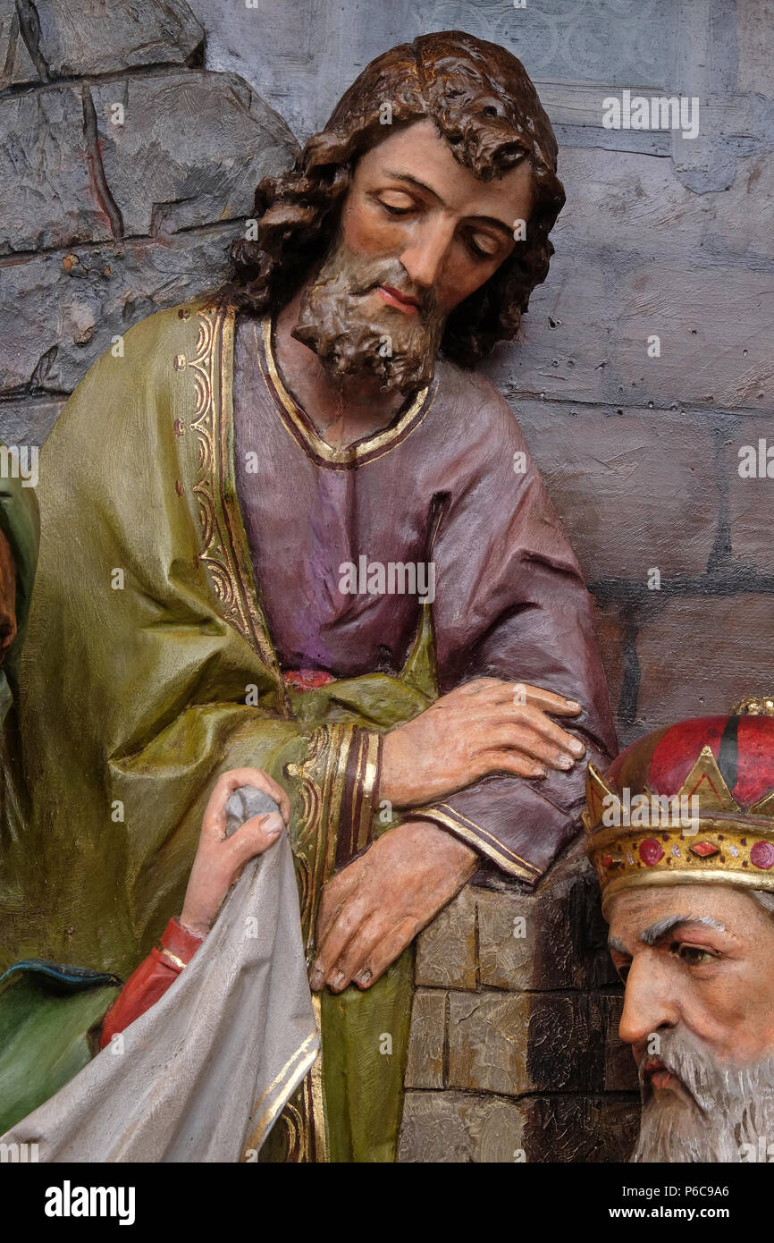 Saint Joseph, Nativity Scene, altarpiece in the church of Saint Matthew ...