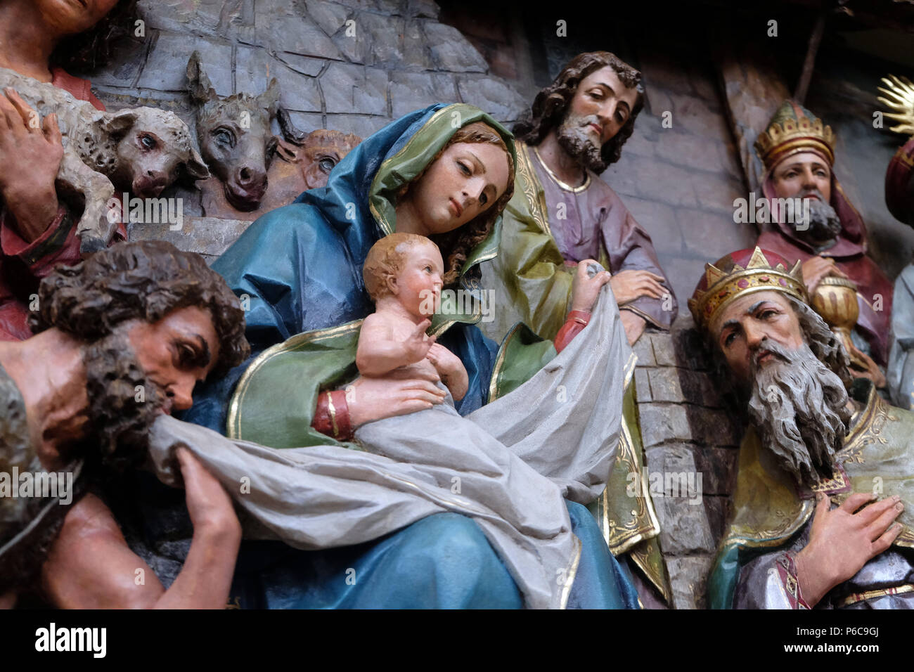 Nativity Scene, altarpiece in the church of Saint Matthew in Stitar ...