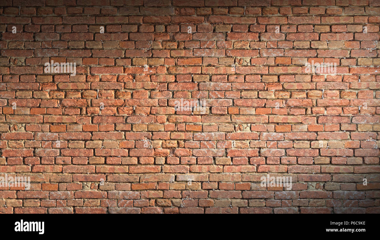 Brick wall 3d rendering Stock Photo - Alamy