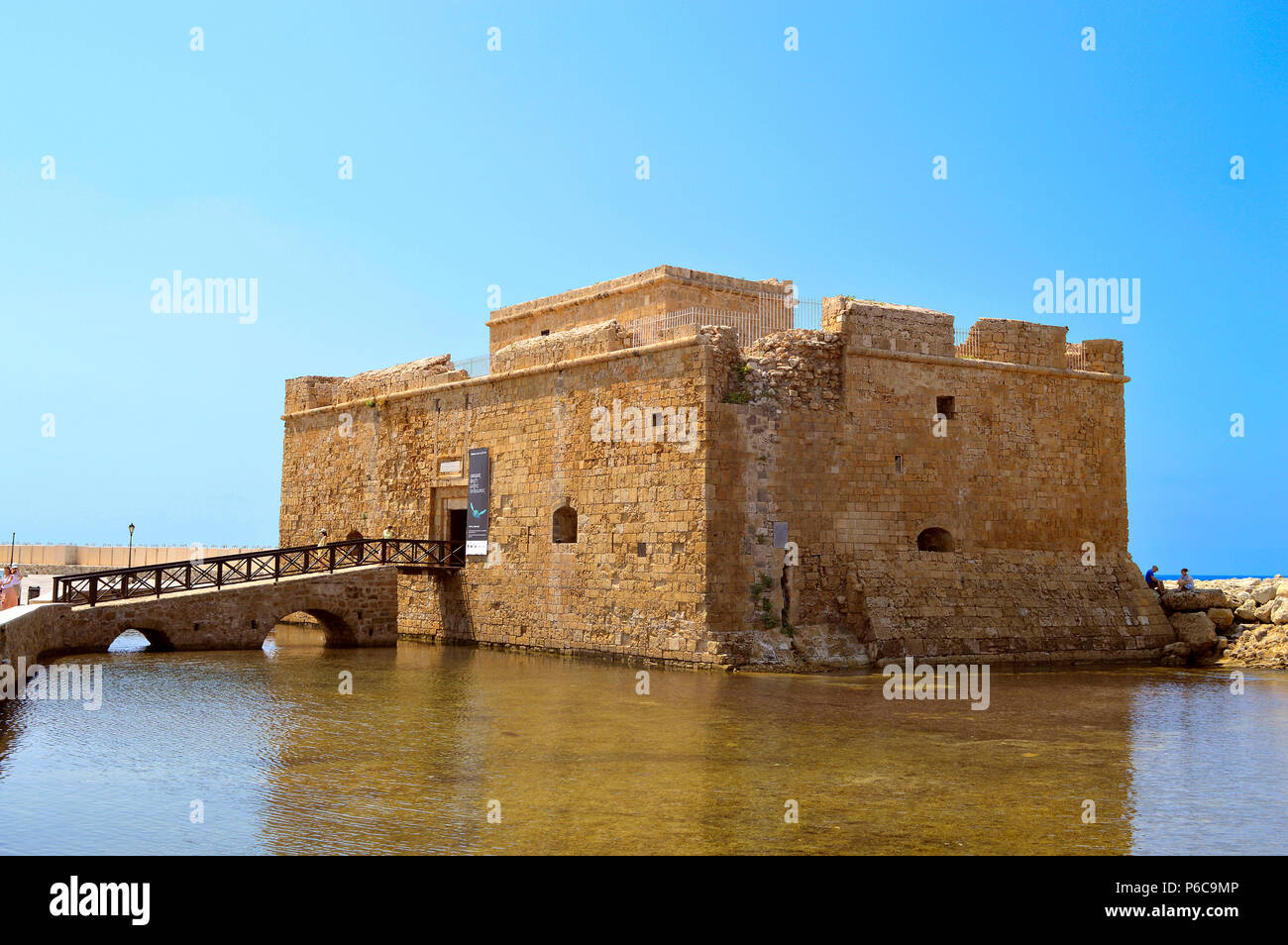 The historical Paphos Castle in Paphos Harbour Cyprus Stock Photo - Alamy