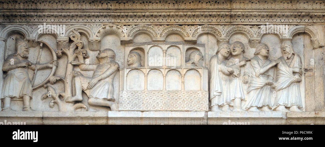 Wiligelmo Modena Duomo In Milan Wiligelmo, Duomo Di Modena, Lions