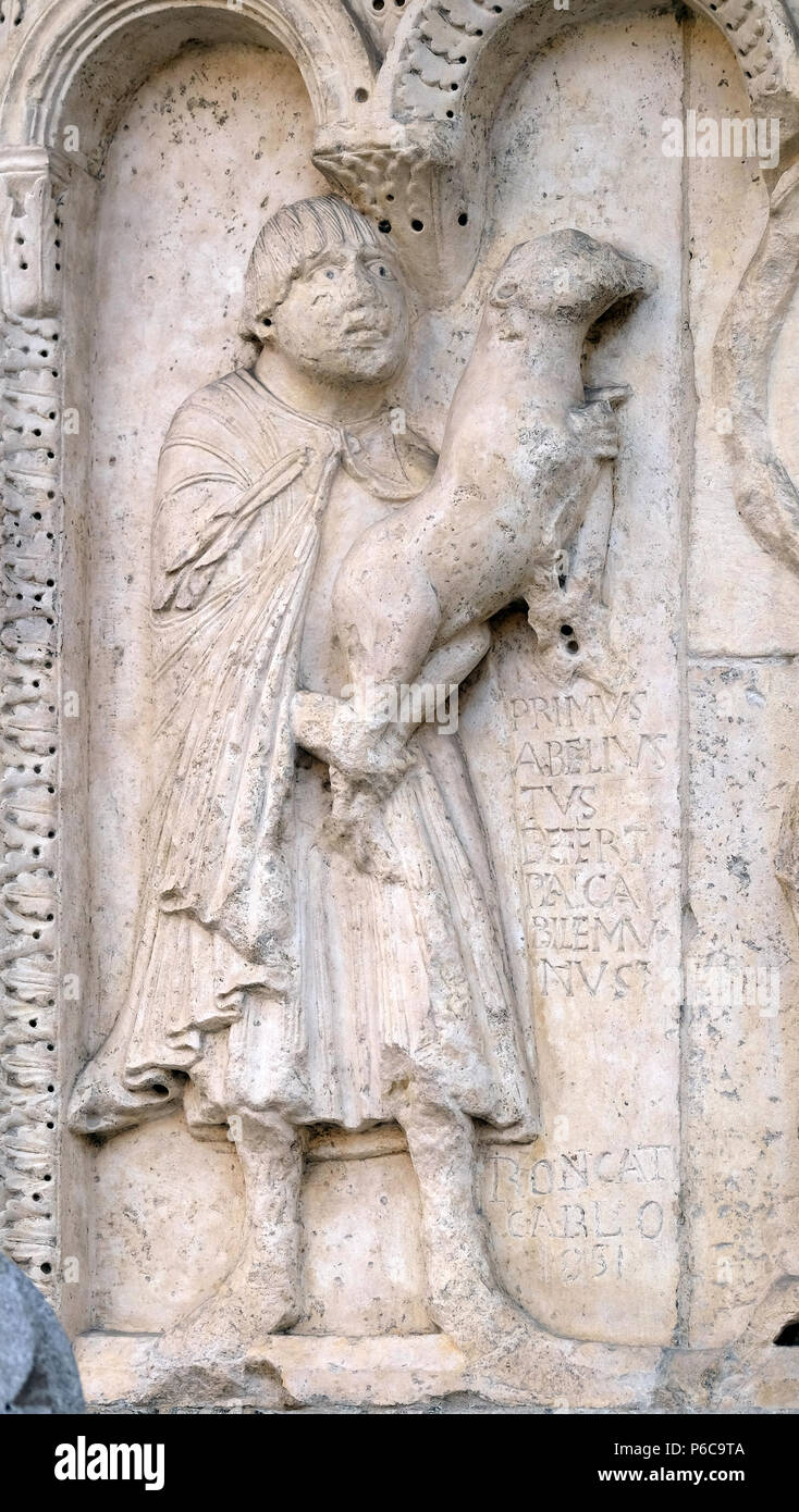 Plate with stories from Genesis: Story about Abel and Cain, The ...