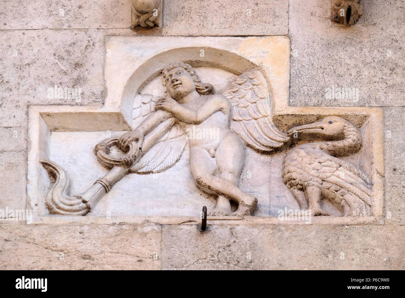 Genio Funerario with upside-down torch (around 1099), relief by ...