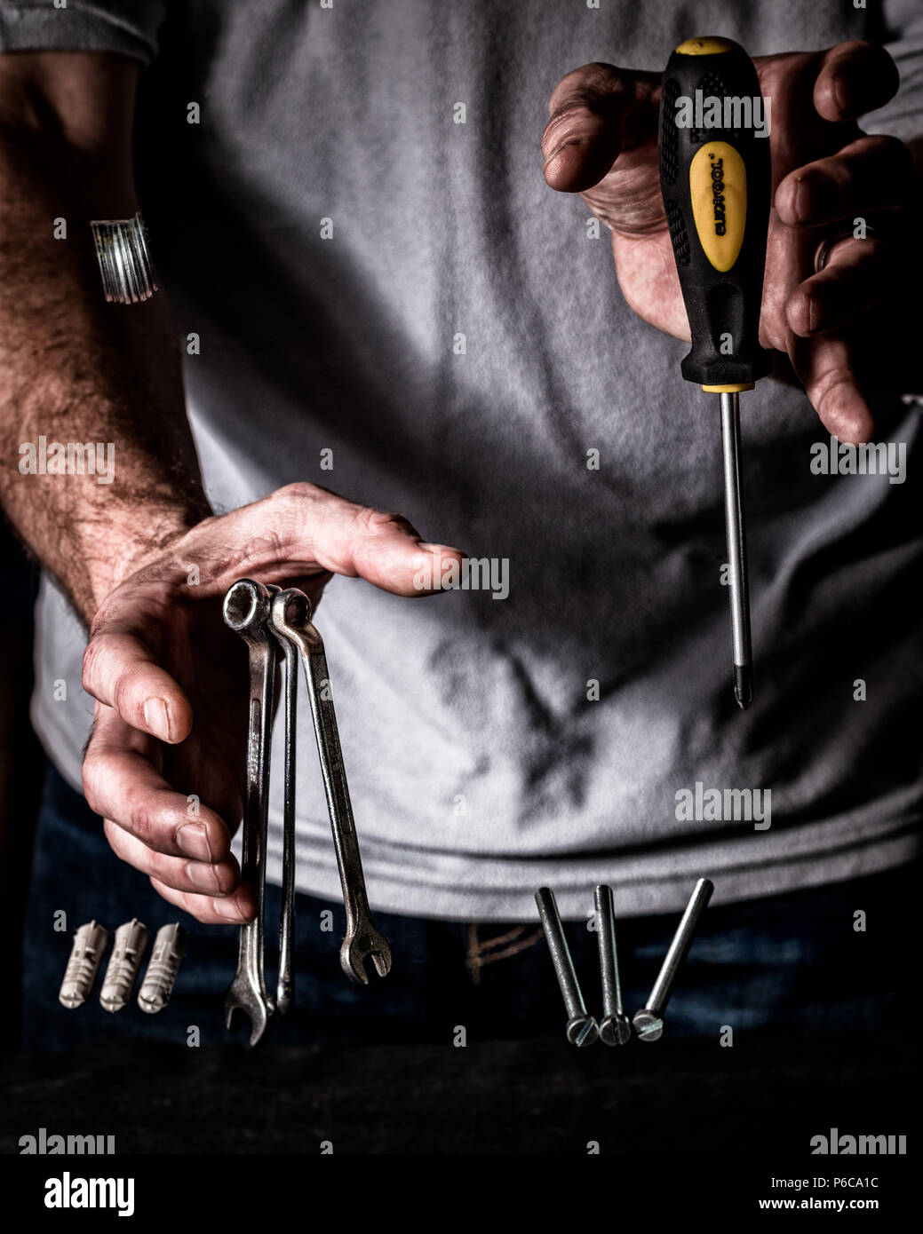 Hanging spanners hi-res stock photography and images - Alamy