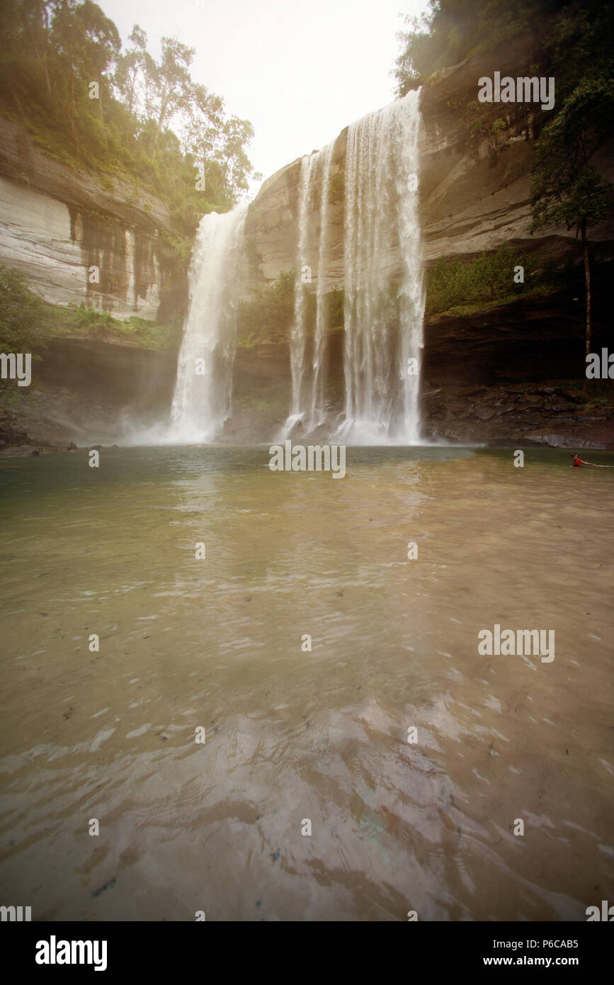 Huay Luang the famous waterfall in Thailand Stock Photo - Alamy