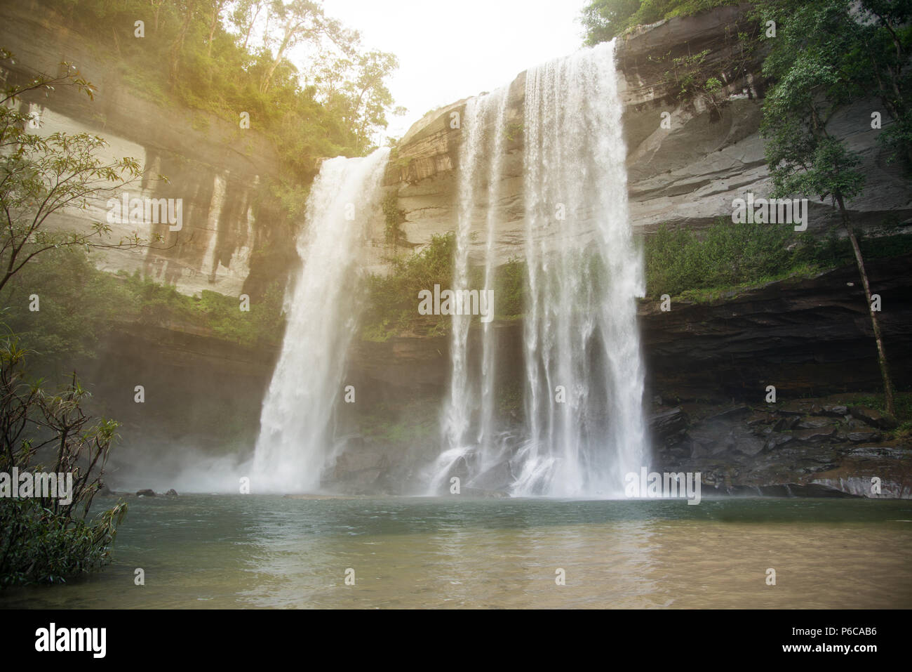 Huay Luang the famous waterfall in Thailand Stock Photo - Alamy