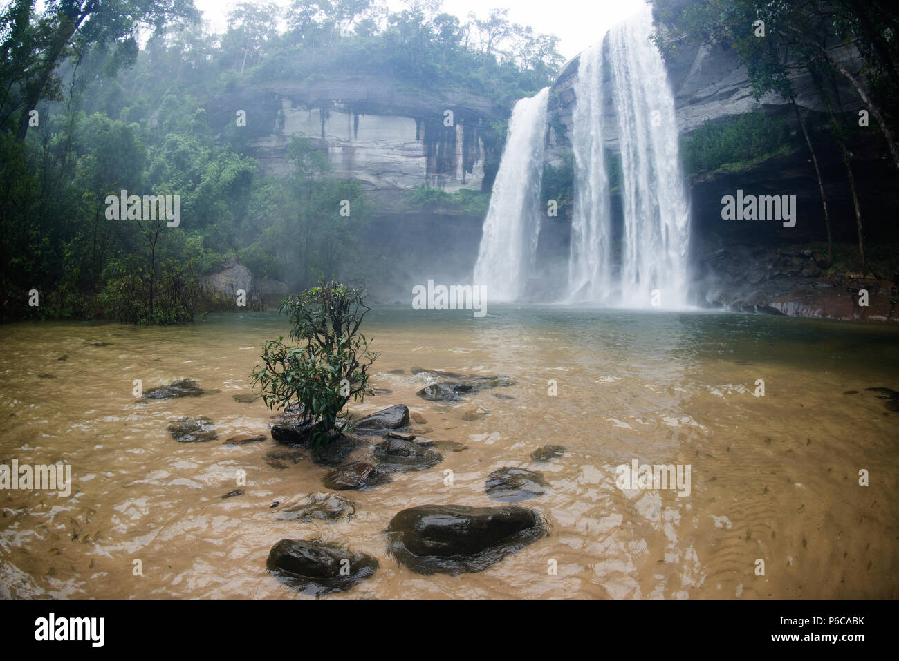 Huay Luang the famous waterfall in Thailand Stock Photo - Alamy