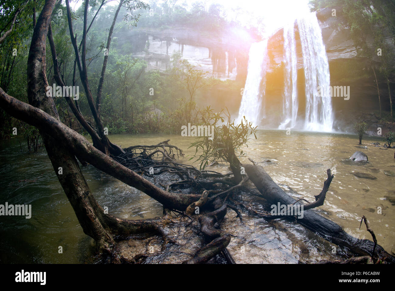 Huay Luang the famous waterfall in Thailand Stock Photo - Alamy