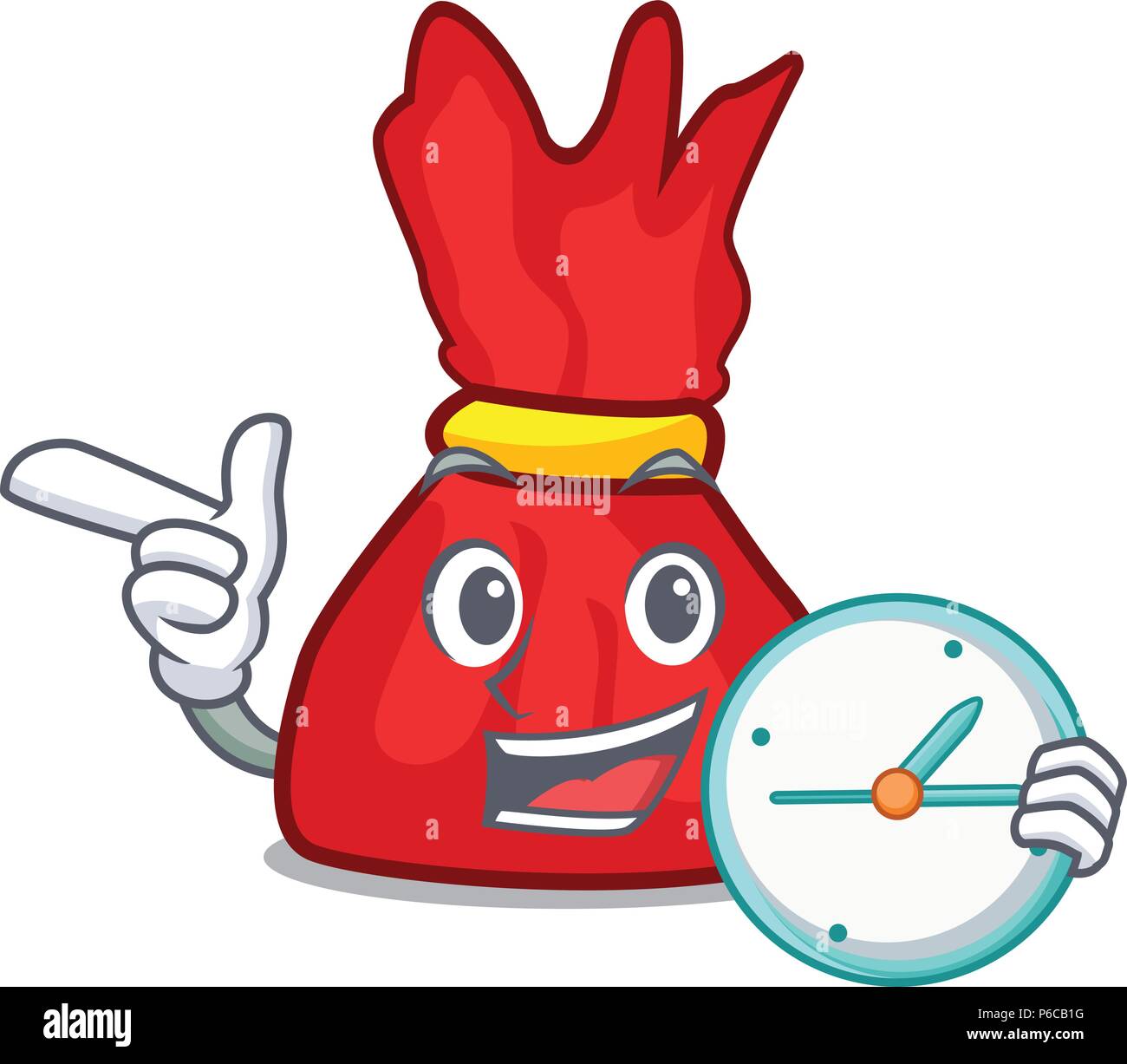 With clock wrapper candy character cartoon Stock Vector Image & Art - Alamy