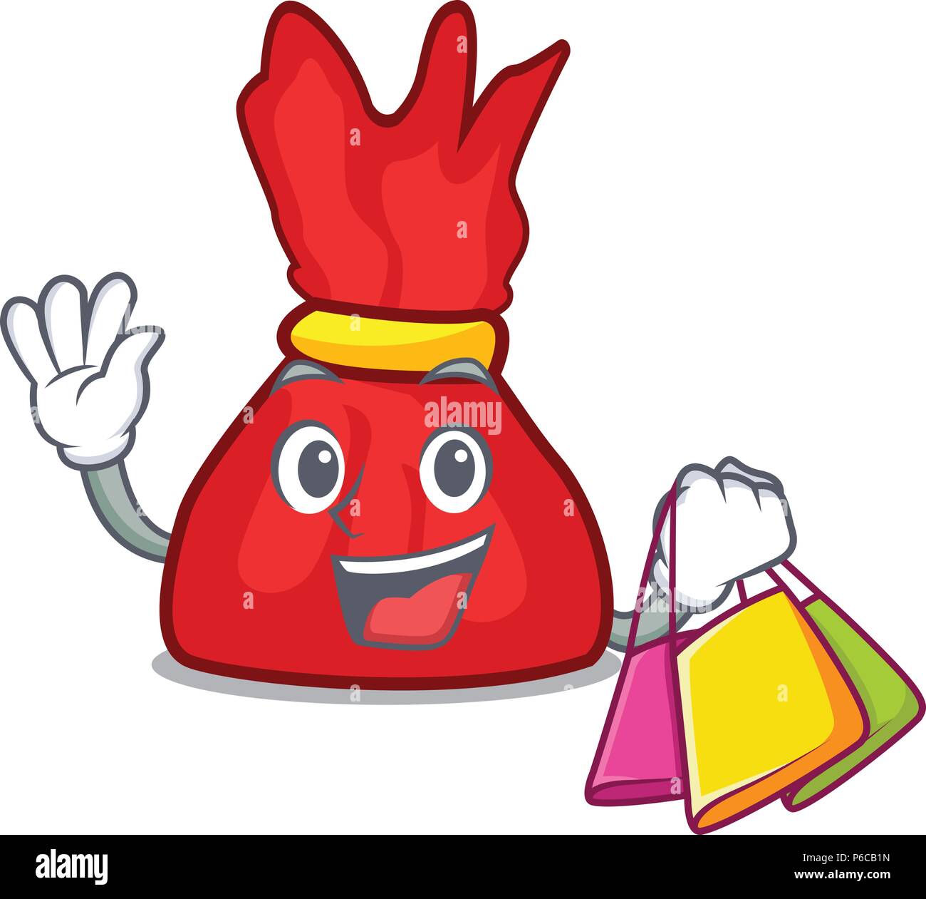 Shopping wrapper candy character cartoon Stock Vector Image & Art - Alamy