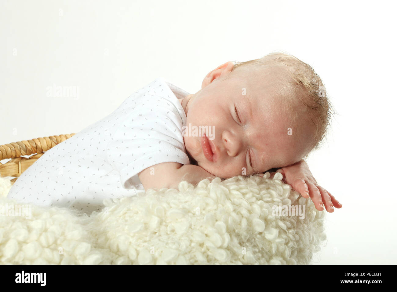 Baby Bot Sleeping Stock Photo - Alamy