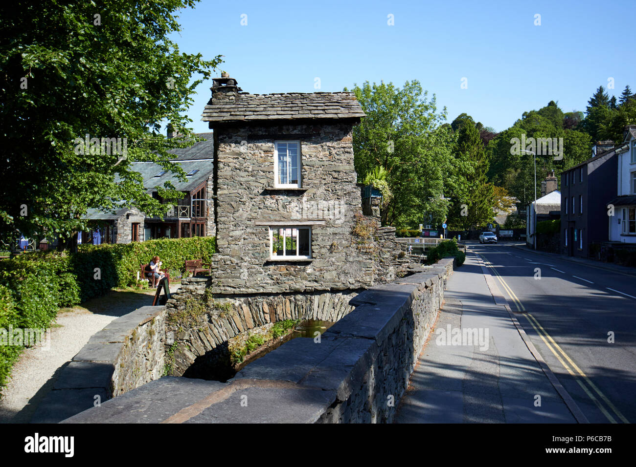 Bridge house over stock beck in Ambleside lake district cumbria england ...