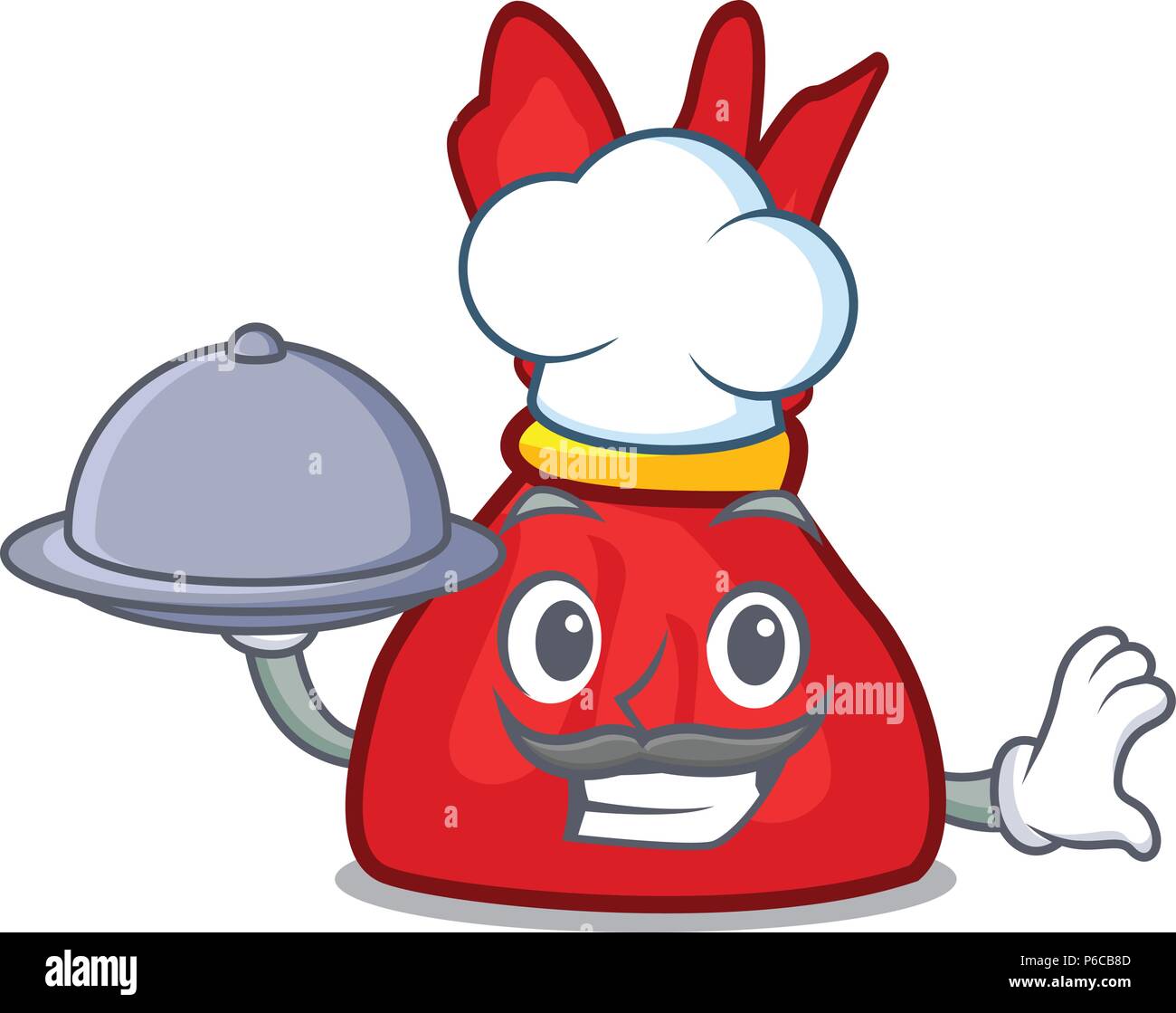 Chef with food wrapper candy mascot cartoon Stock Vector Image & Art ...