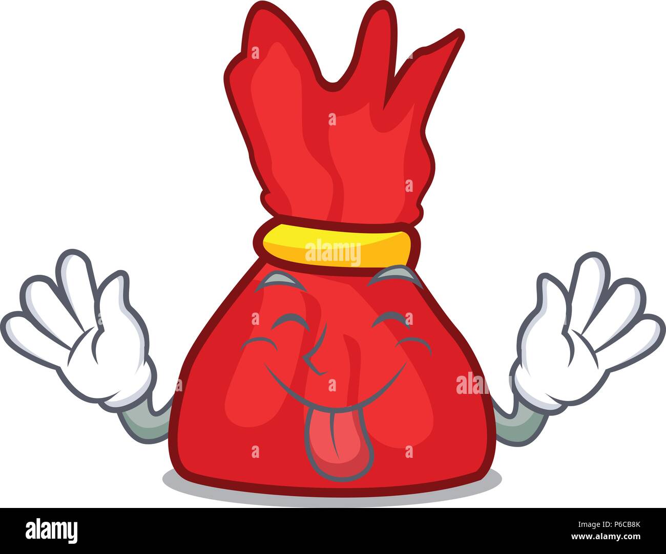 Tongue out wrapper candy mascot cartoon Stock Vector Image & Art - Alamy