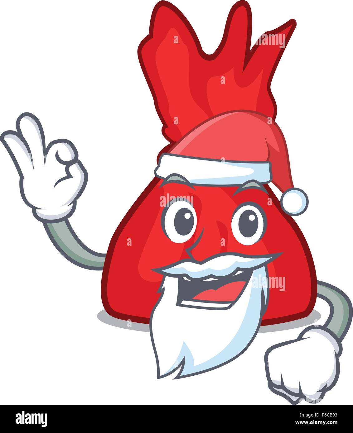 Santa wrapper candy mascot cartoon Stock Vector Image & Art - Alamy