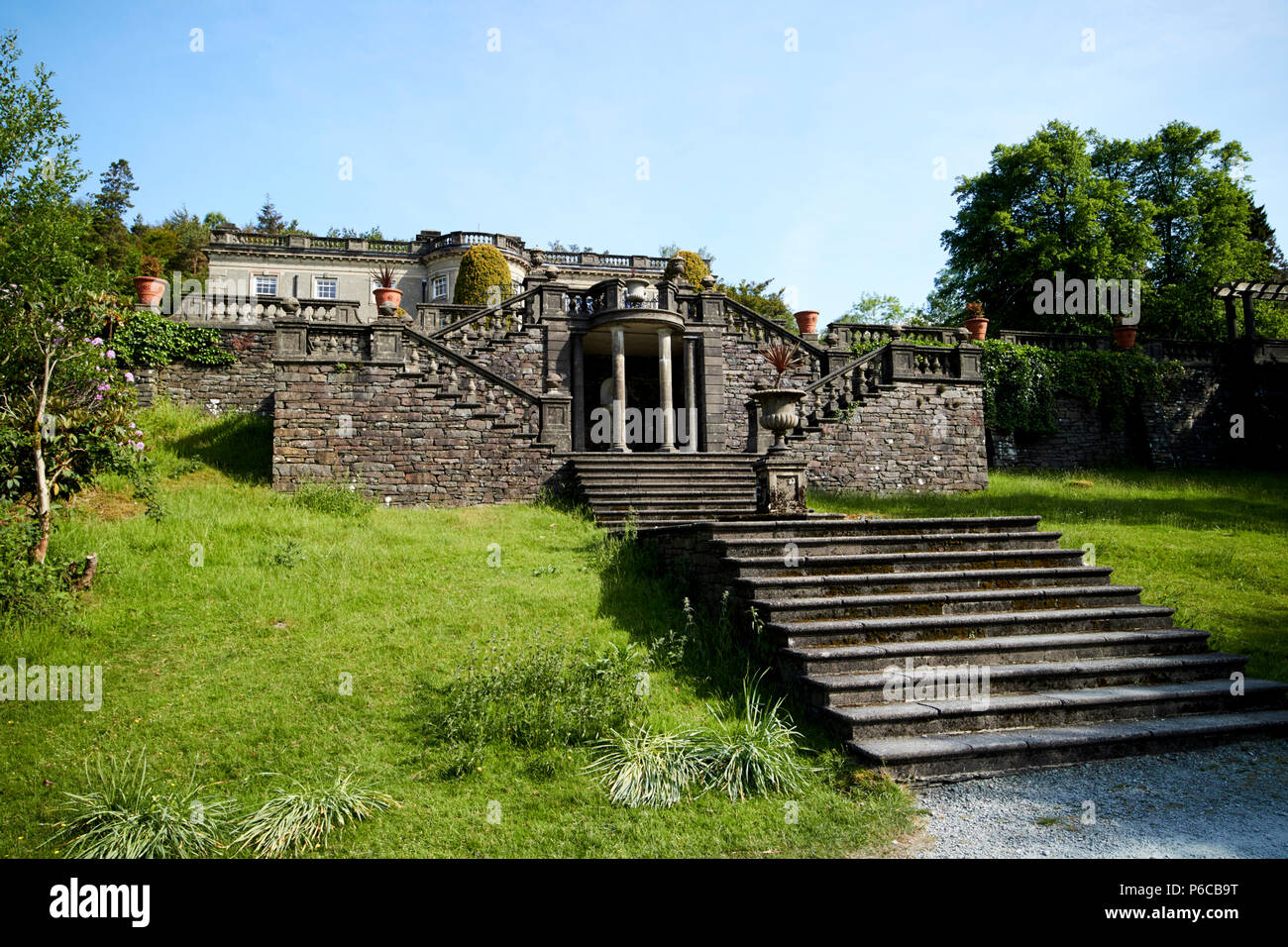 Rydal hall and its formal gardens lake district cumbria england uk ...