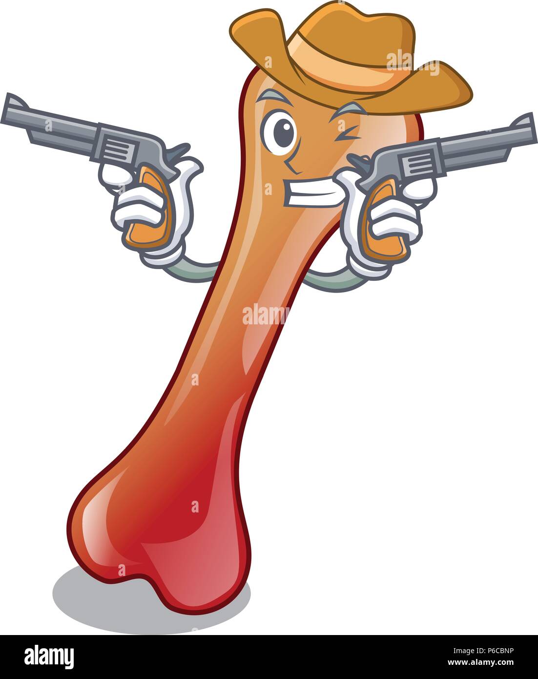 Cowboy bone jelly candy character cartoon Stock Vector Image & Art - Alamy