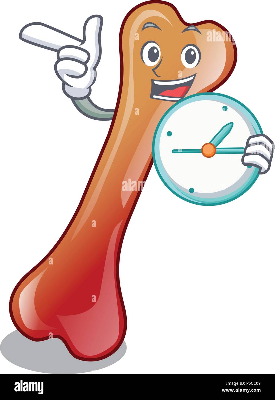 With clock bone jelly candy character cartoon Stock Vector Image & Art ...