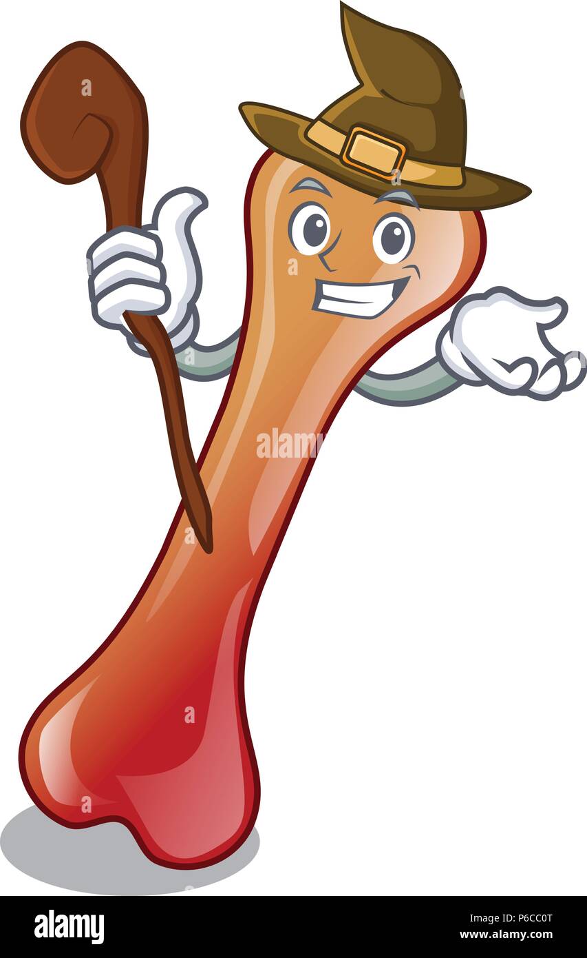 Witch bone jelly candy mascot cartoon Stock Vector Image & Art - Alamy