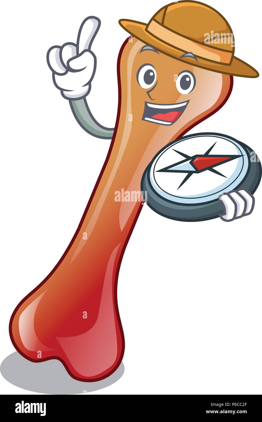 Explorer bone jelly candy mascot cartoon Stock Vector Image & Art - Alamy