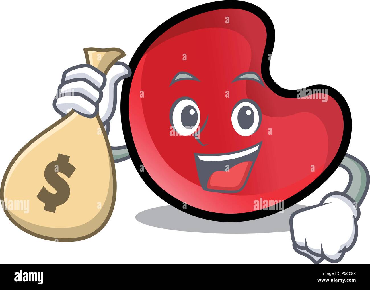 With money bag candy moon character cartoon Stock Vector Image & Art ...