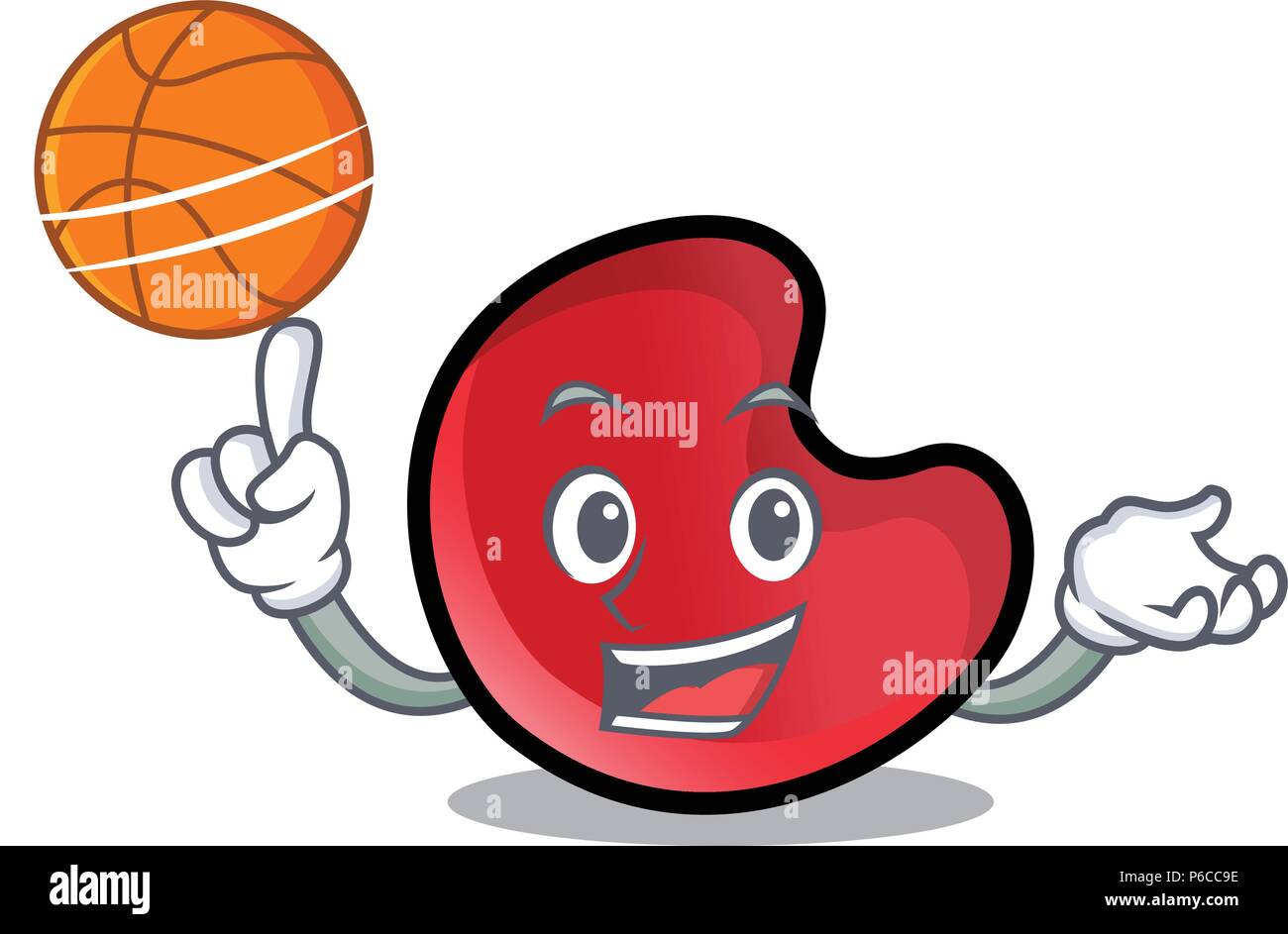 With basketball candy moon character cartoon Stock Vector Image & Art ...