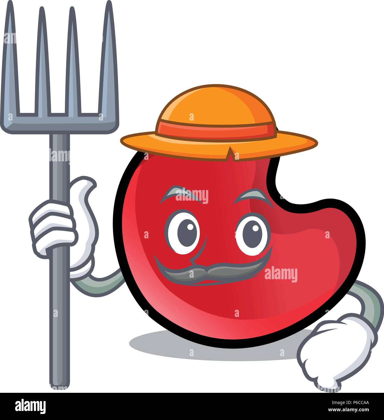 Farmer candy moon character cartoon Stock Vector Image & Art - Alamy