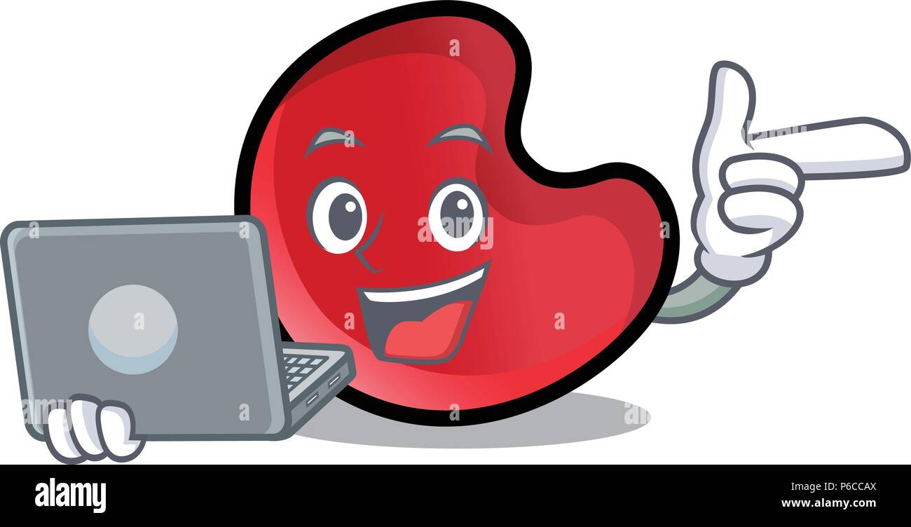 With laptop candy moon character cartoon Stock Vector Image & Art - Alamy