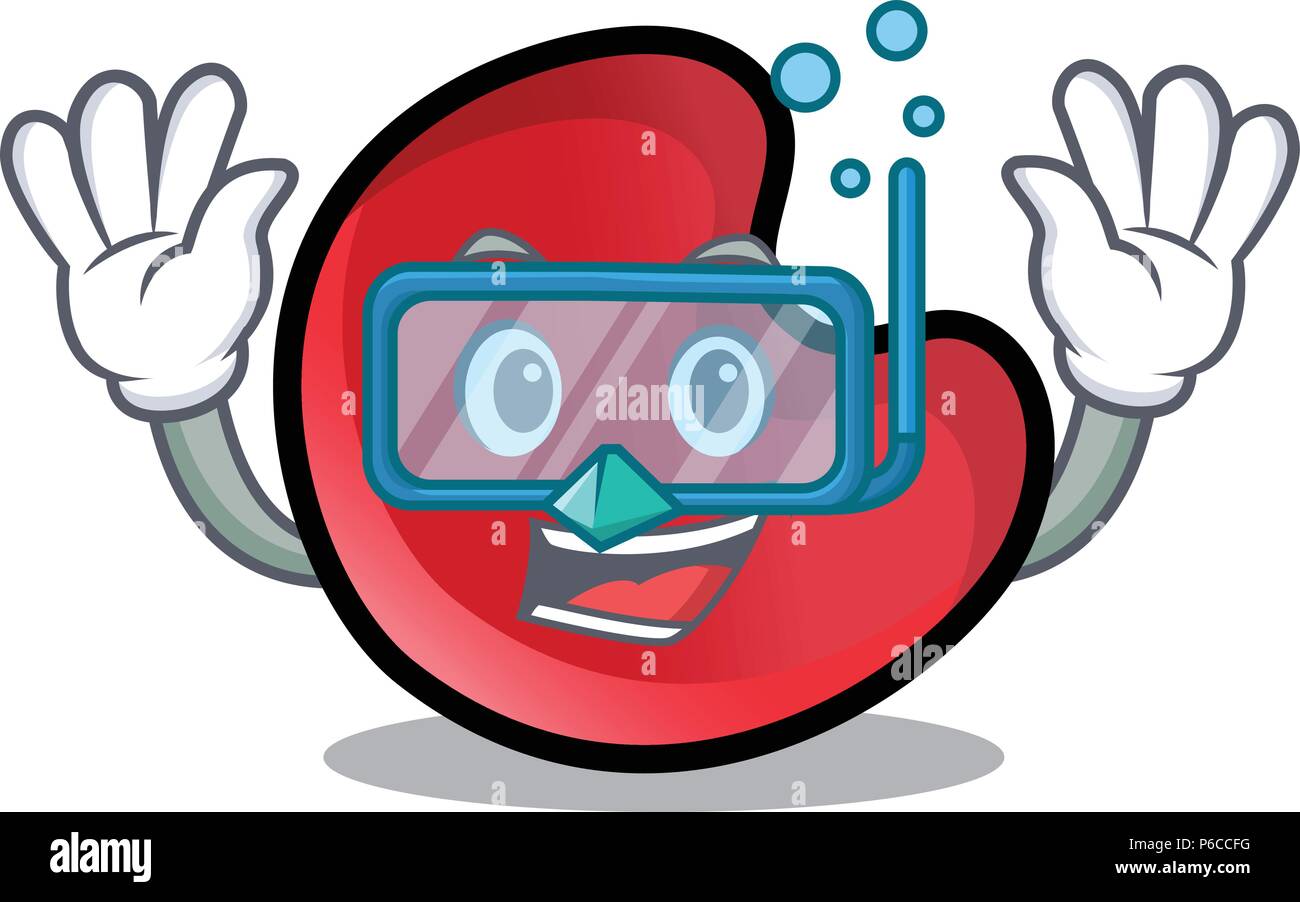Diving candy moon character cartoon Stock Vector Image & Art - Alamy
