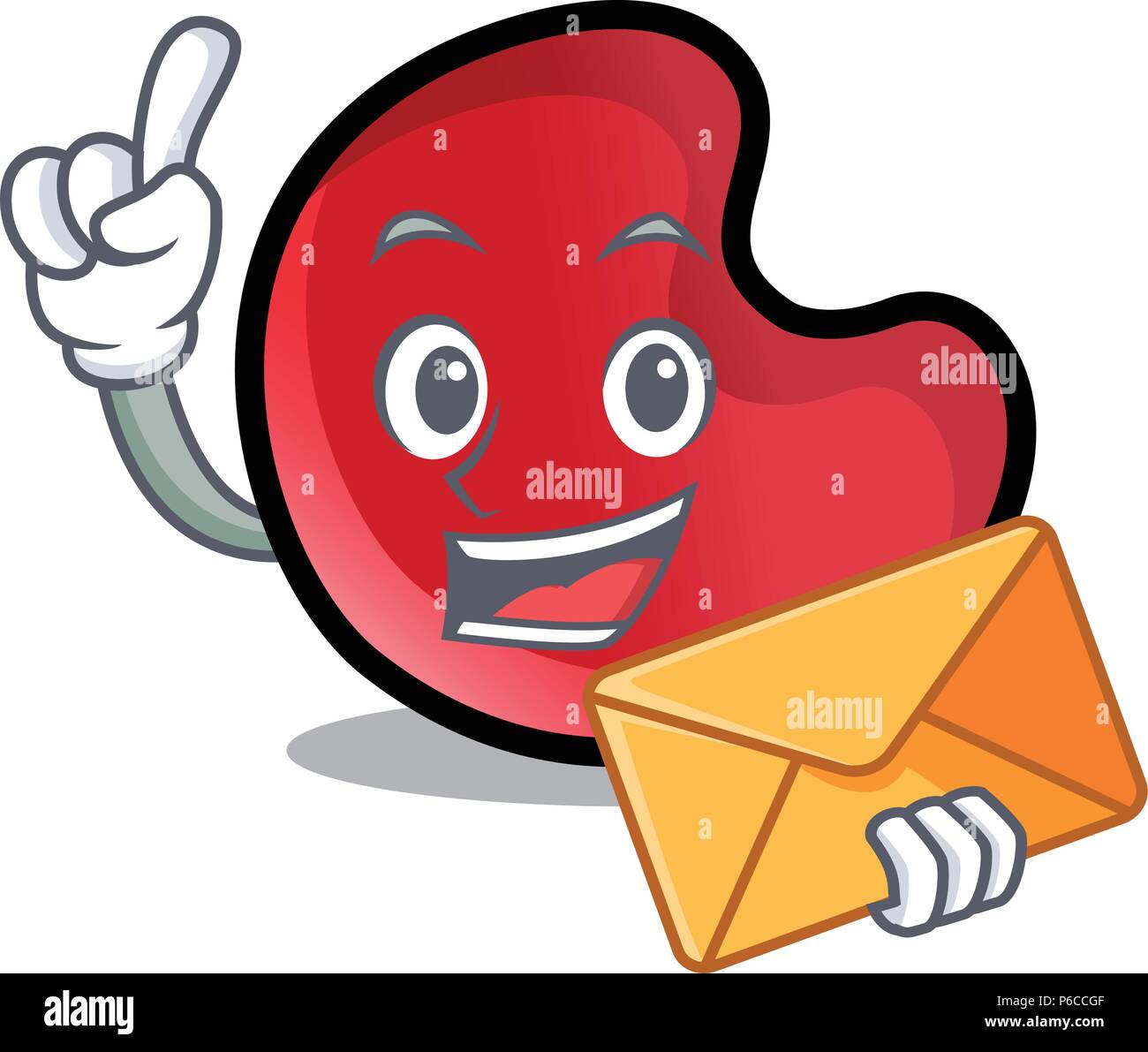 With envelope candy moon character cartoon Stock Vector Image & Art - Alamy