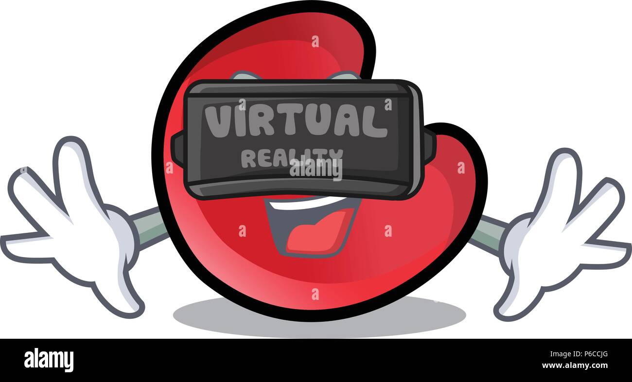 Virtual reality candy moon mascot cartoon Stock Vector Image & Art - Alamy