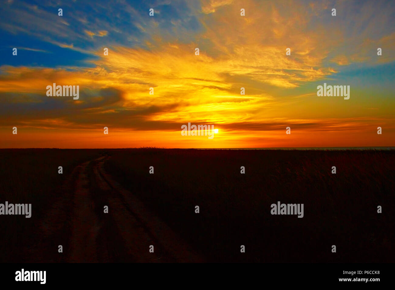 Steppe plain on background hi-res stock photography and images - Alamy